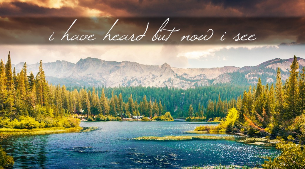 15-1231 I Have Heard But Now I See | Sierra Vista Fellowship